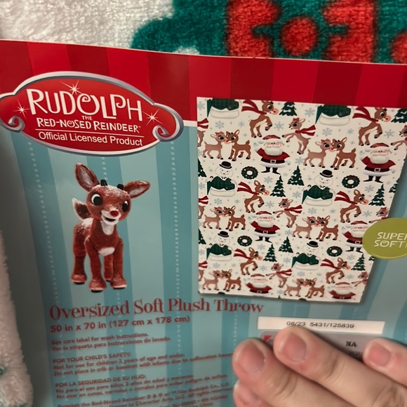 Rudolph | Holiday | Rudolph The Red Nosed Reindeer Christmas Blanket ...